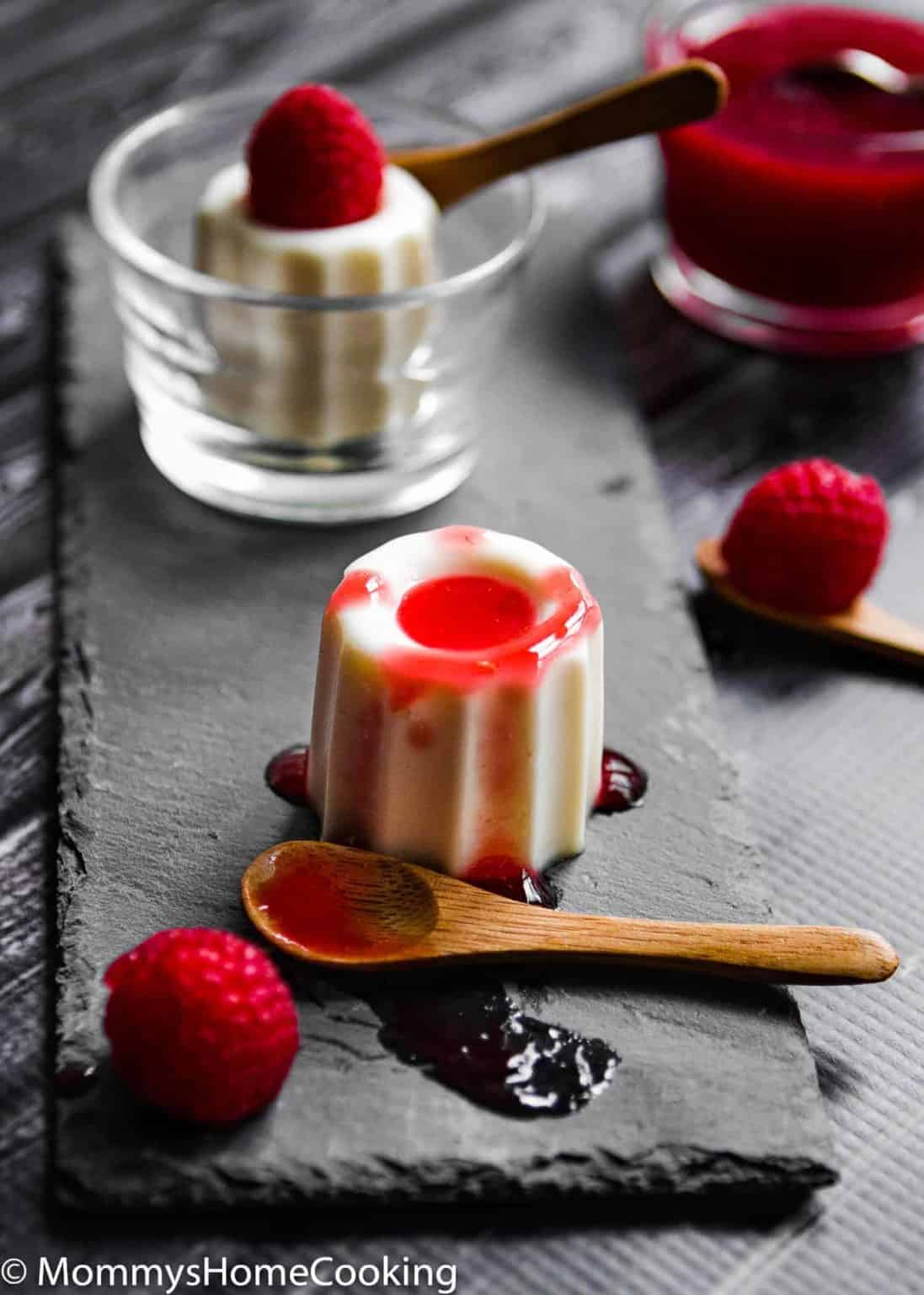 Panna Cotta with Raspberry Coulis - Mommy's Home Cooking