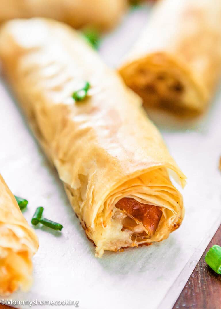 Easy Cheese Phyllo Rolls (3-ingredient) - Mommy's Home Cooking