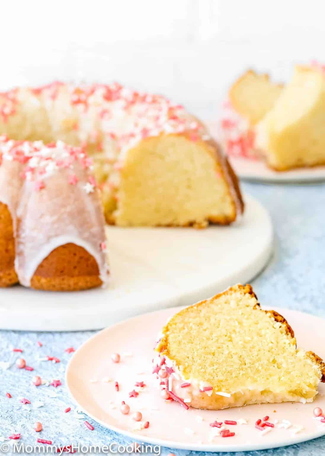 Easy Eggless Vanilla Pound Cake - Mommy's Home Cooking