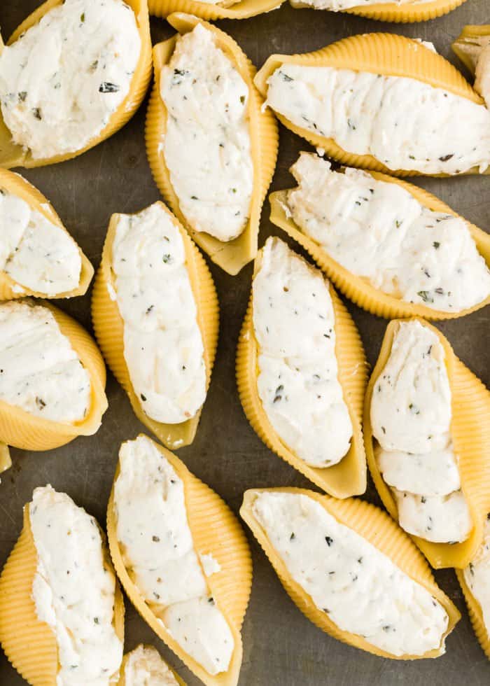 Eggless Ricotta Stuffed Shells - Mommy's Home Cooking