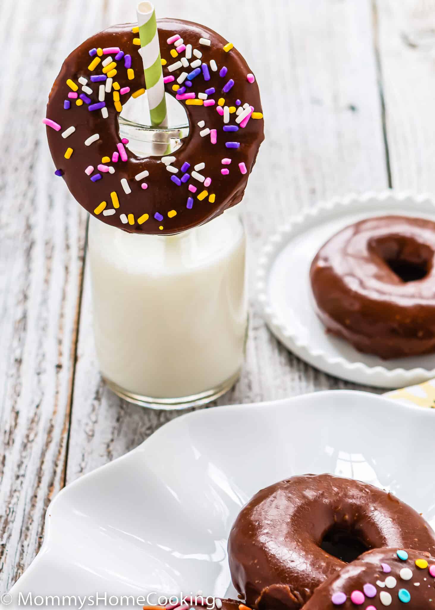 Eggless Chocolate Donuts (Easy & Fluffy) - Mommy's Home Cooking