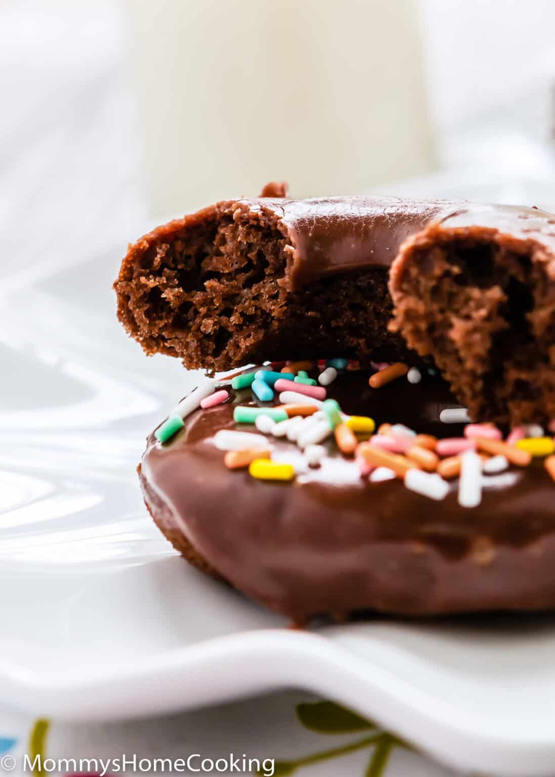 Eggless Chocolate Donuts (Easy & Fluffy) - Mommy's Home Cooking