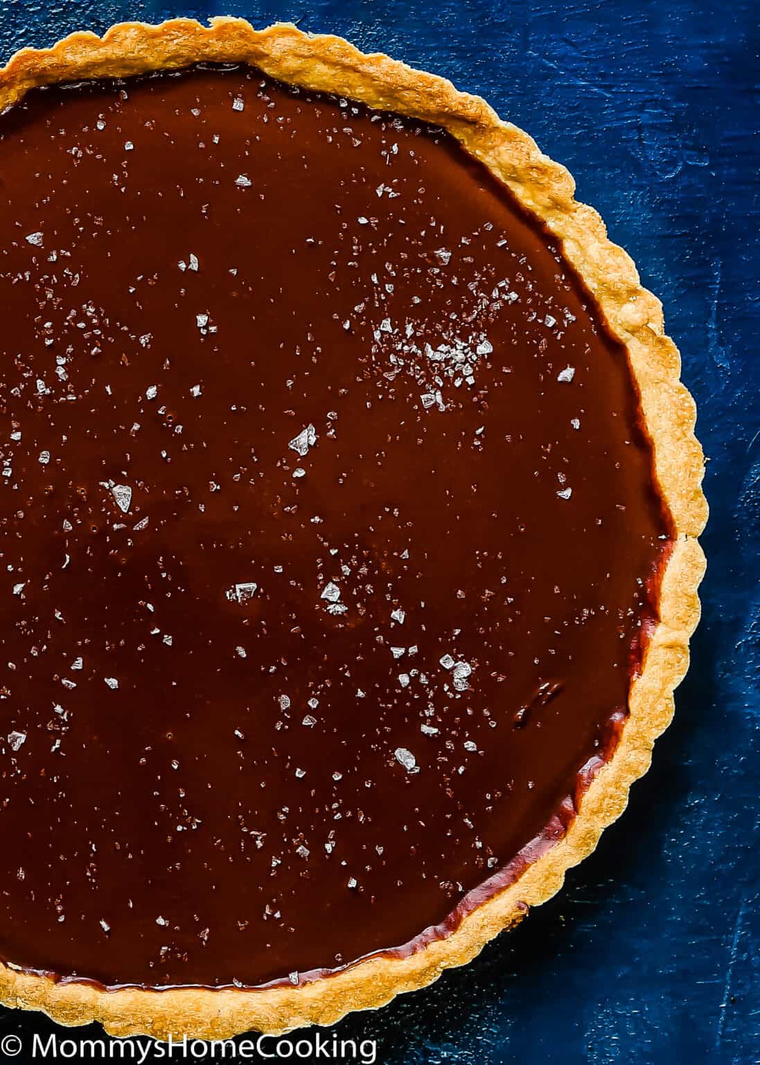 Easy Eggless Chocolate Tart - Mommy's Home Cooking