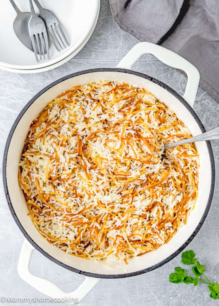 Fluffy & Easy Vermicelli Rice (Arroz con Fideos) - Mommy's Home Cooking