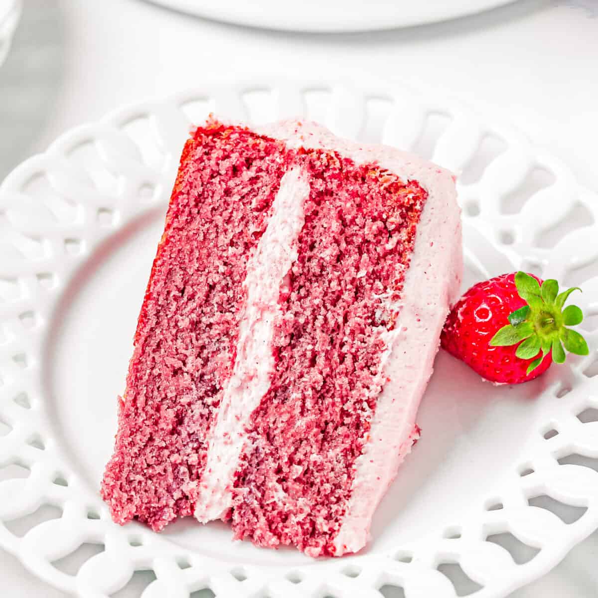Easy Fresh Strawberry Cake (No Eggs - From Scratch) - Mommy's Home Cooking