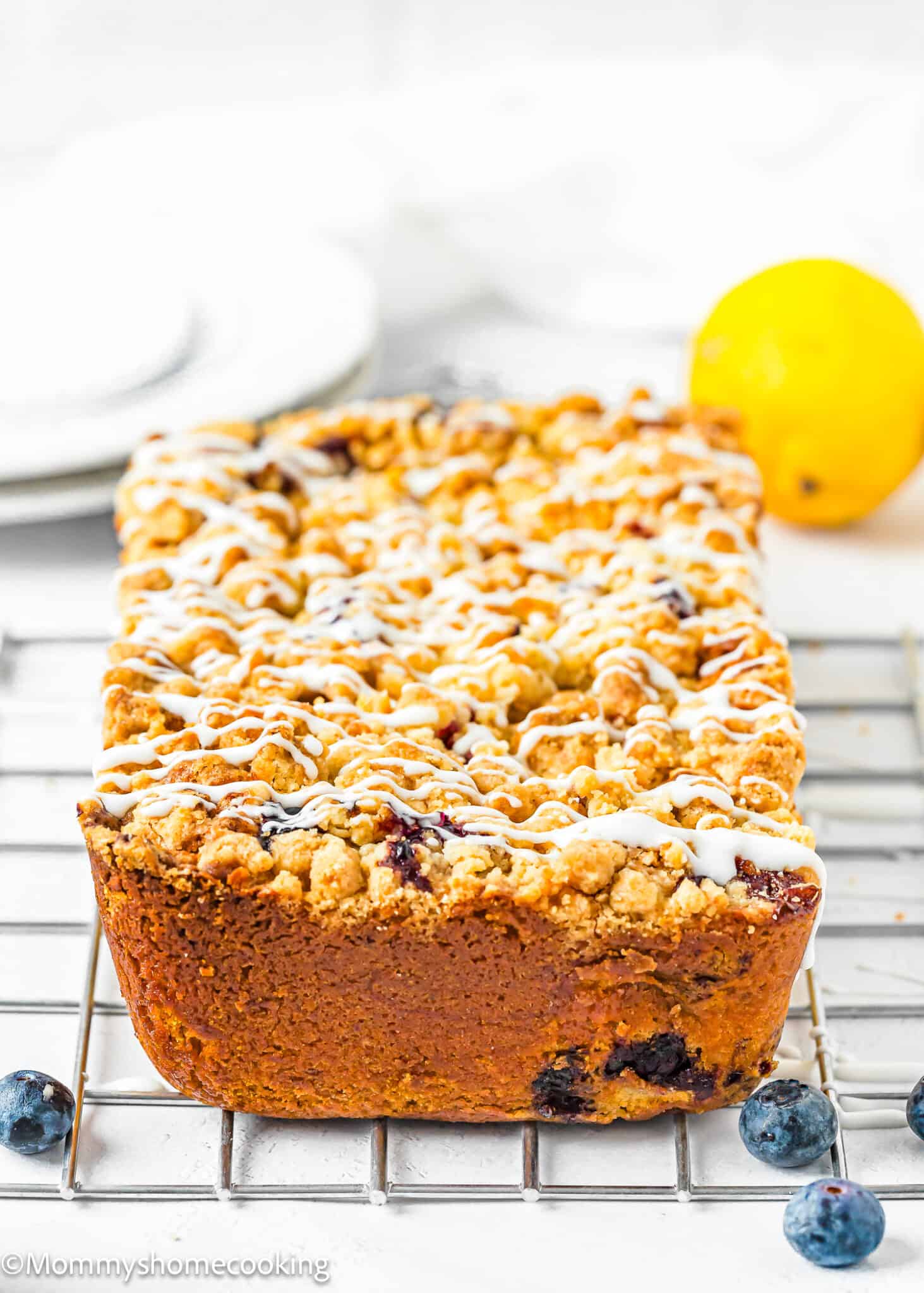 Eggless Lemon Blueberry Loaf Cake - Mommy's Home Cooking