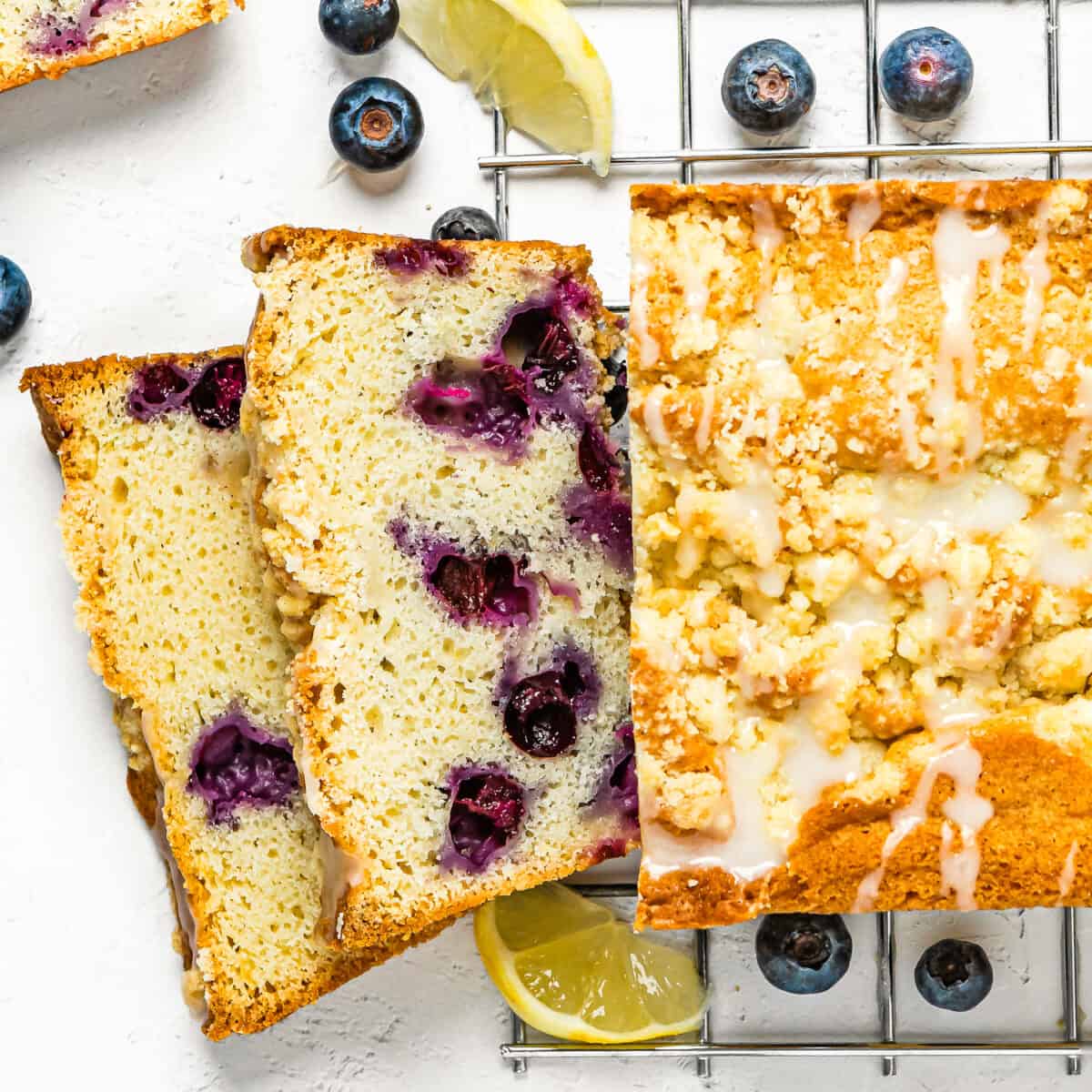Eggless Lemon Blueberry Loaf Cake - Mommy's Home Cooking