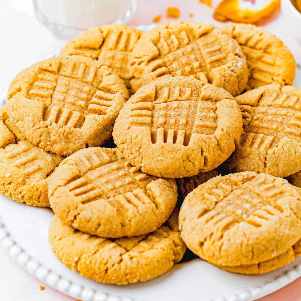Easy Eggless Peanut Butter Cookies - Mommy's Home Cooking