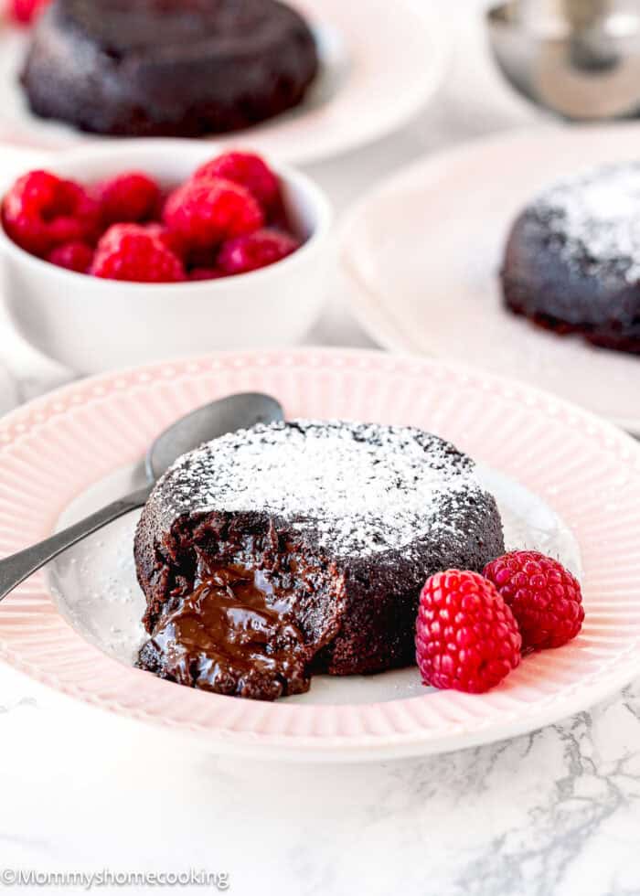 Egg-Free Chocolate Lava Cakes - Mommy's Home Cooking