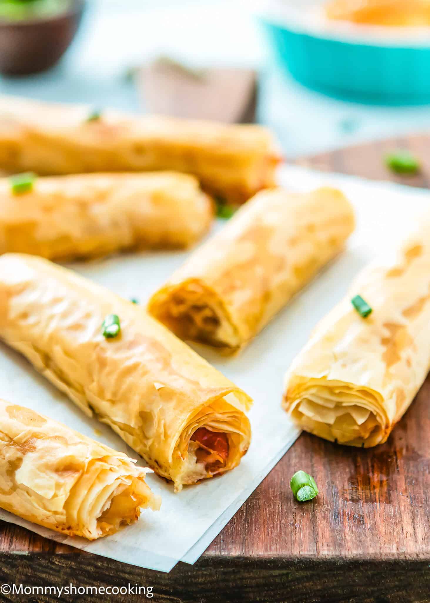 Easy Cheese Phyllo Rolls (3-ingredient) - Mommy's Home Cooking