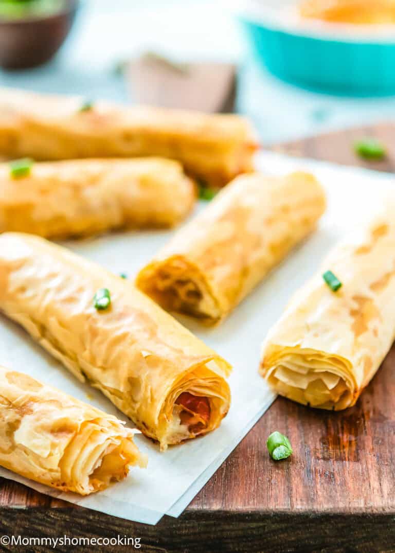 Easy Cheese Phyllo Rolls (3-ingredient) - Mommy's Home Cooking