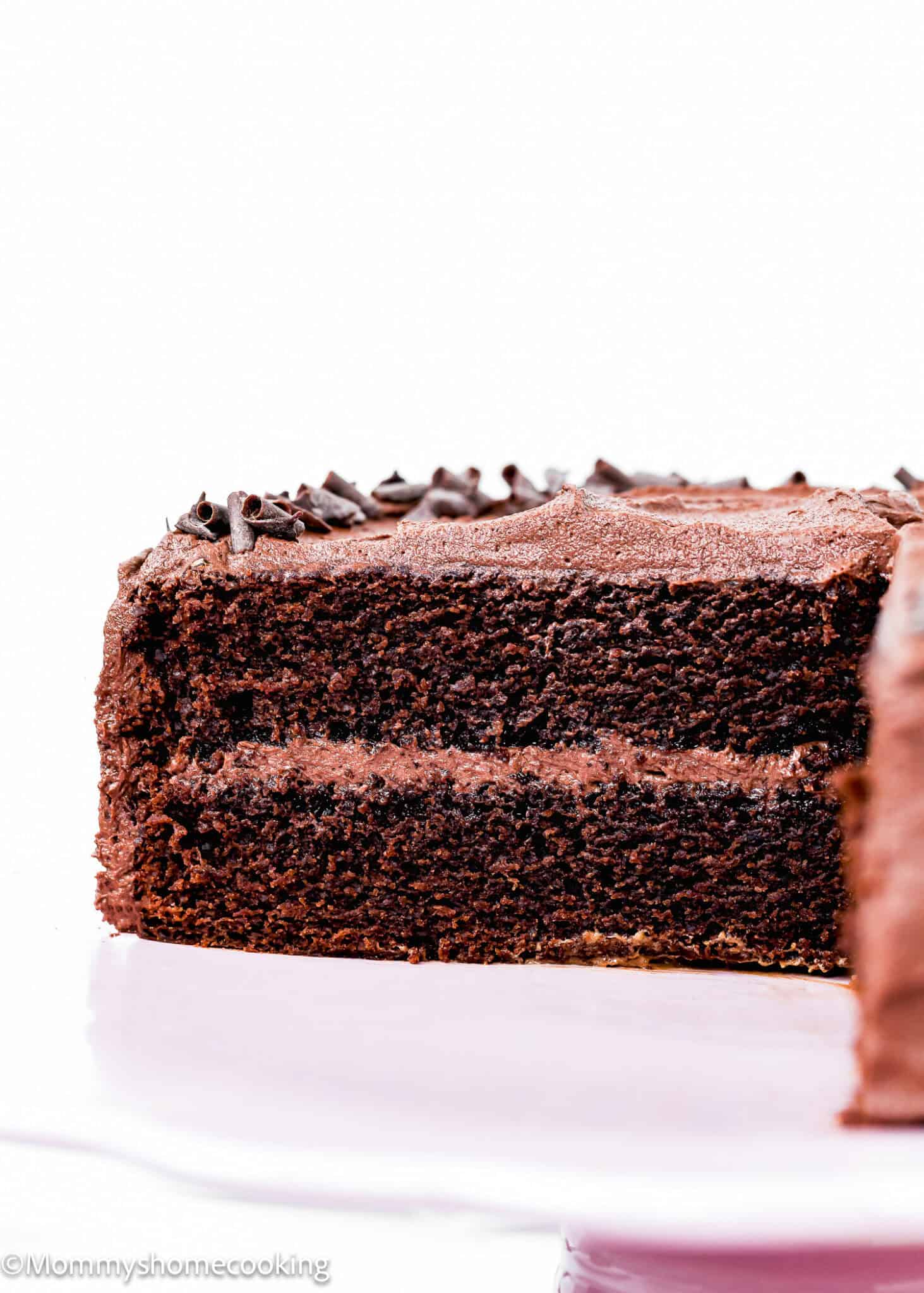 Easy Vegan Chocolate Cake (Fluffy) - Mommy's Home Cooking