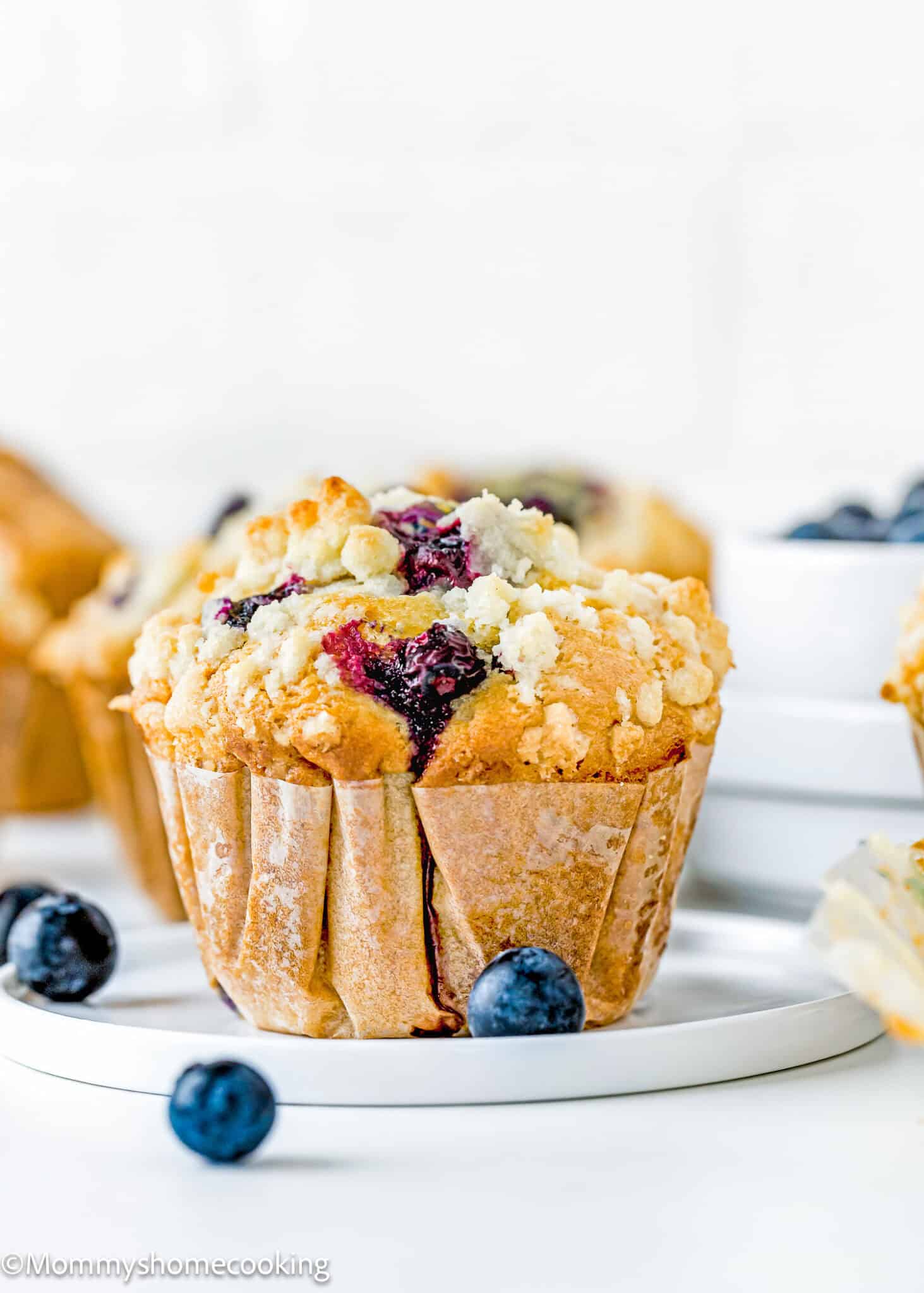 Easy Vegan Blueberry Muffins (No Eggs – No Dairy) - Mommy's Home Cooking